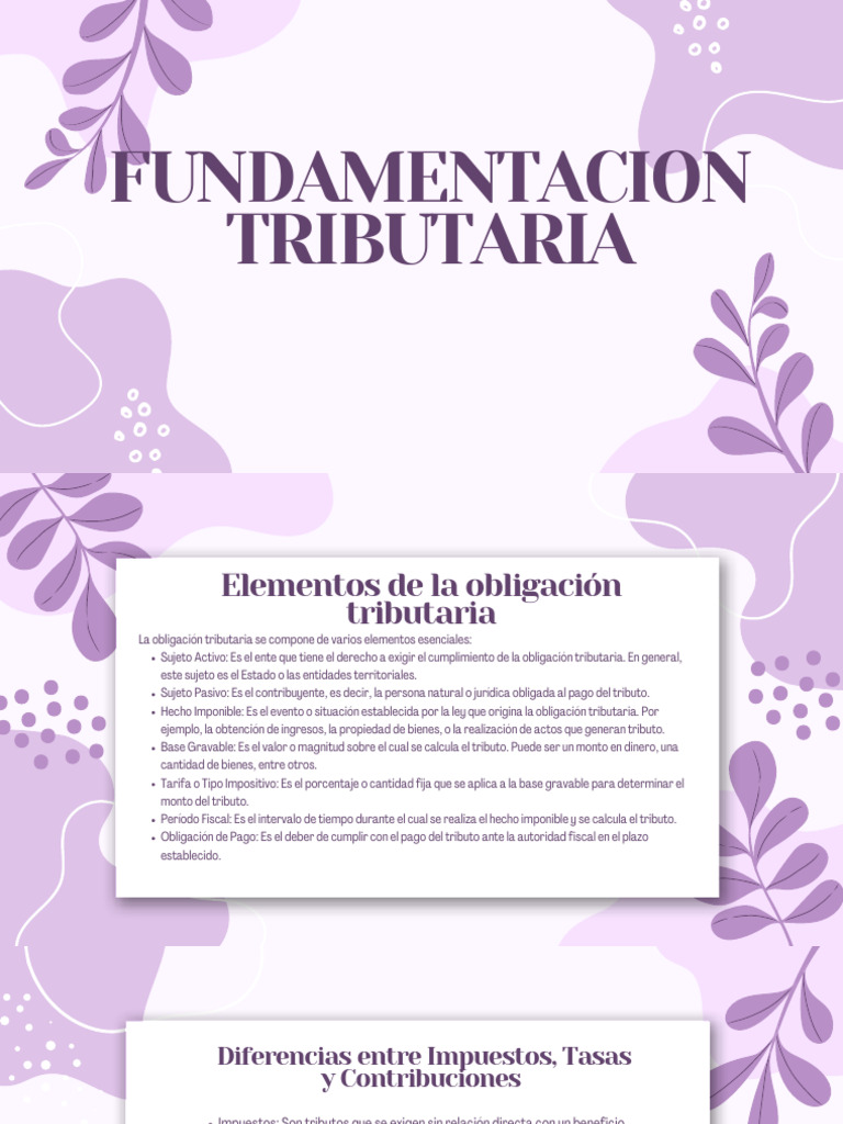 Fundamentacion tributaria | PDF