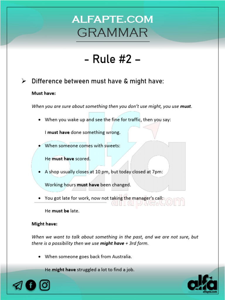 Grammar Rule - 2 | PDF