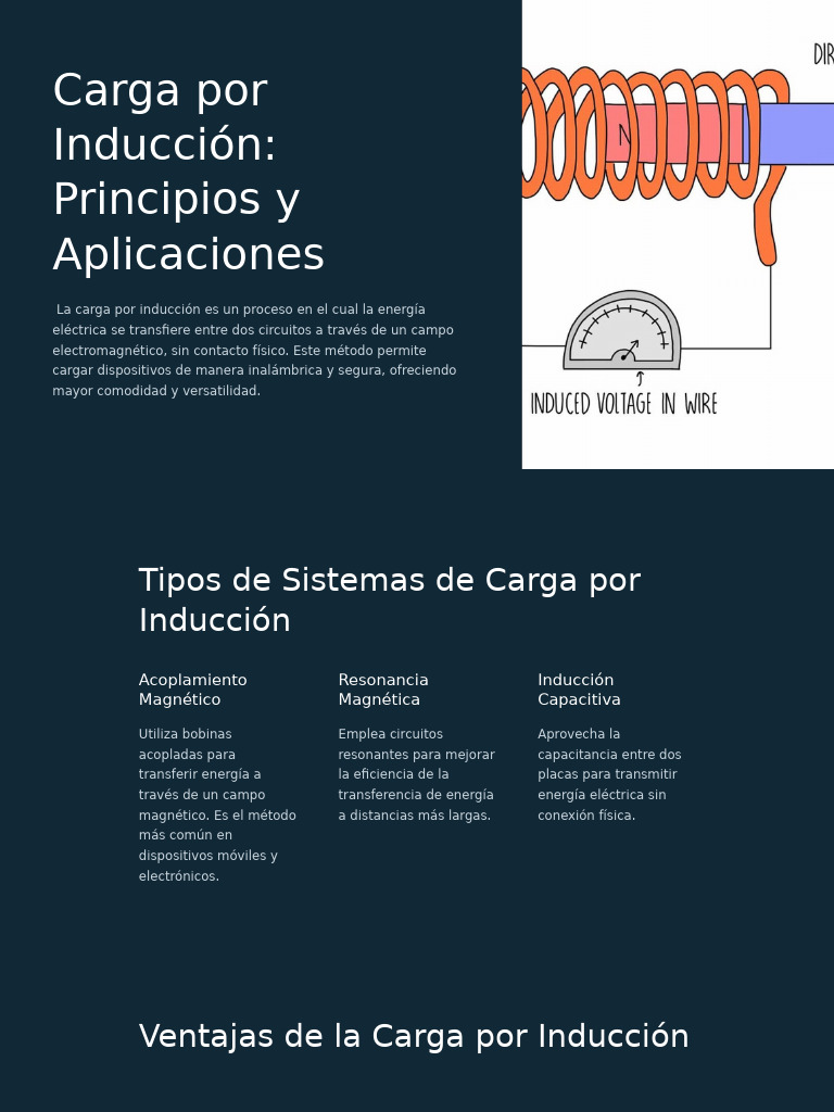 Carga Por Induccion Principios y Aplicaciones | PDF