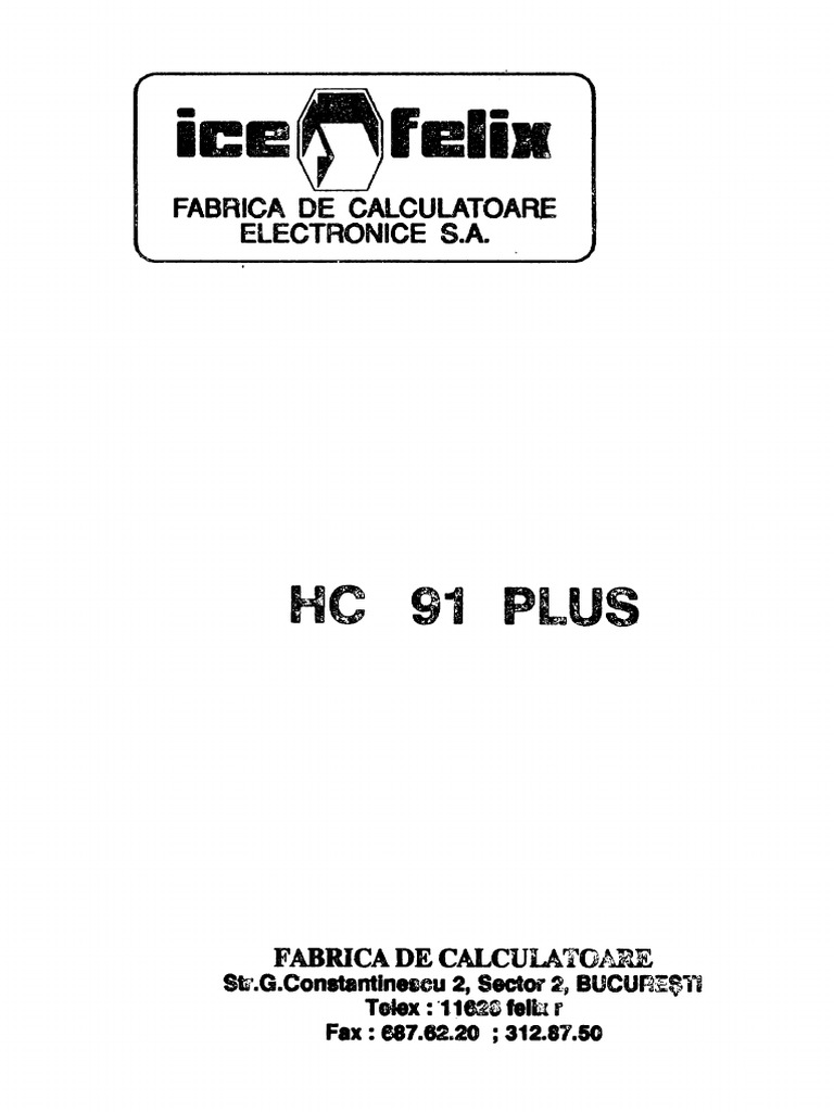 Instructions et Caractéristiques HC91+ | PDF | Ordinateurs