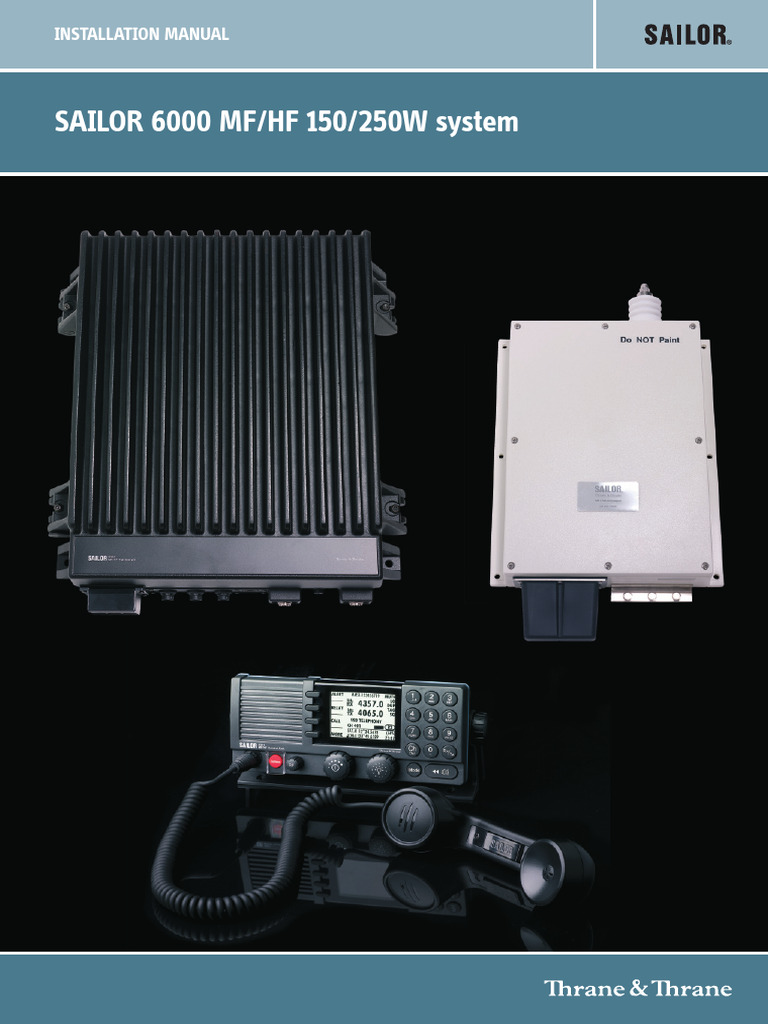 SAILOR 6000 MF-HF 150-250W Installation Manual 98-130890-A | PDF