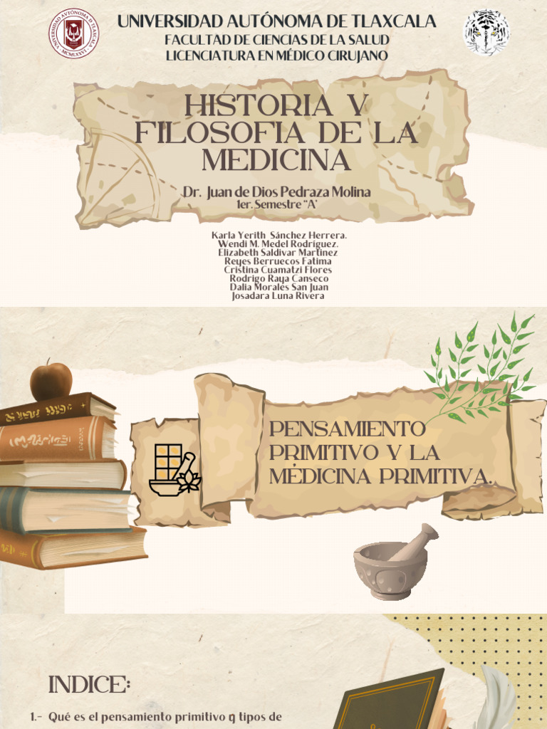 Pensamiento Primitivo y La Médicina Primitiva | PDF