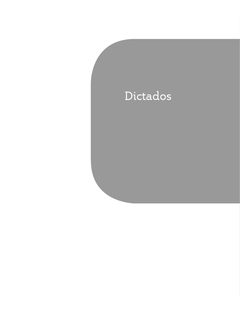 Dictados | PDF