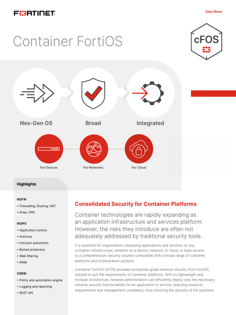 Container Fortios | PDF