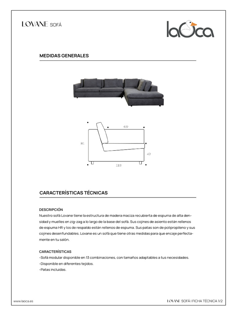 Ficha Técnica Lovane | PDF
