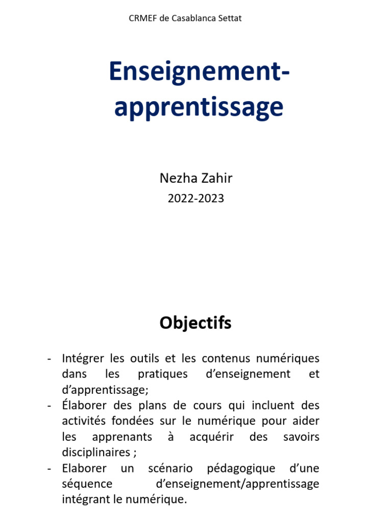 Scénario Pédagogique Apartager (1) - 230223 - 130308 | PDF