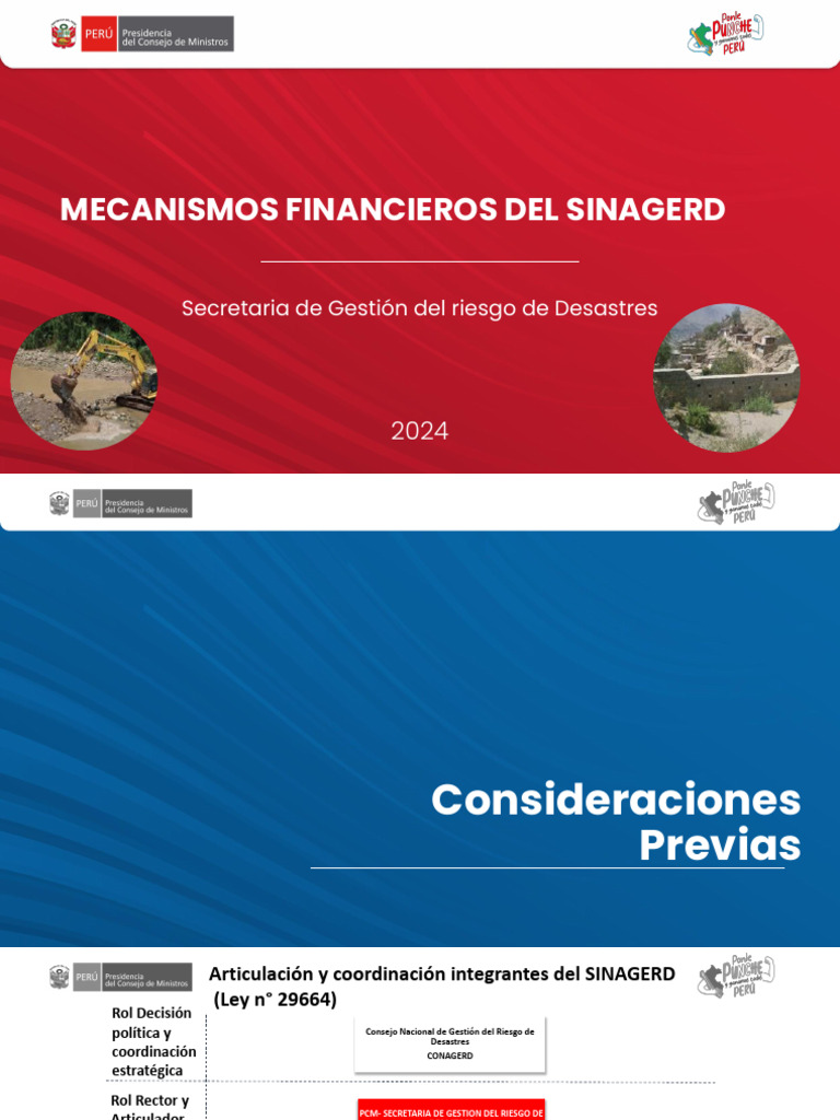 Mecanismos Financieros Del Sinagerd: Secretaria de Gestión Del Riesgo ...
