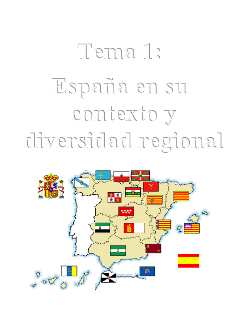 TEMA 1 España en Su Contexto Histórico y Diversidad Regional | PDF