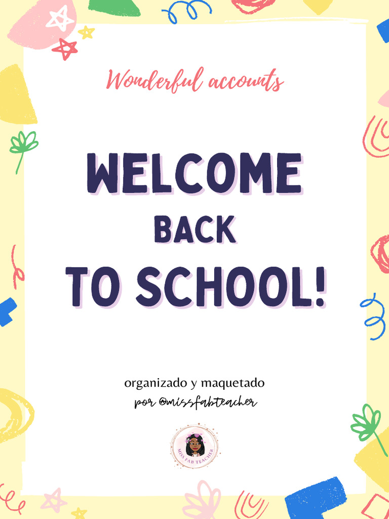 Back To School Dossier - Wonderful Accounts | PDF