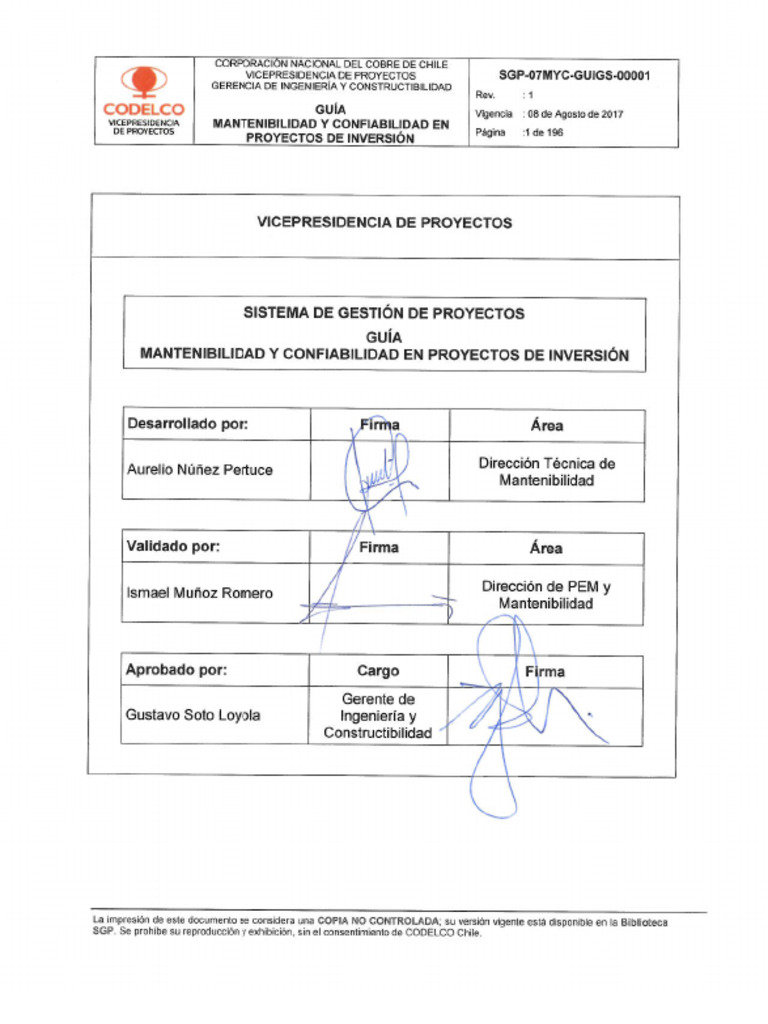 SGP-07MYC-GUIGS-00001 Mant y Confia | PDF | Ingeniería de confiabilidad