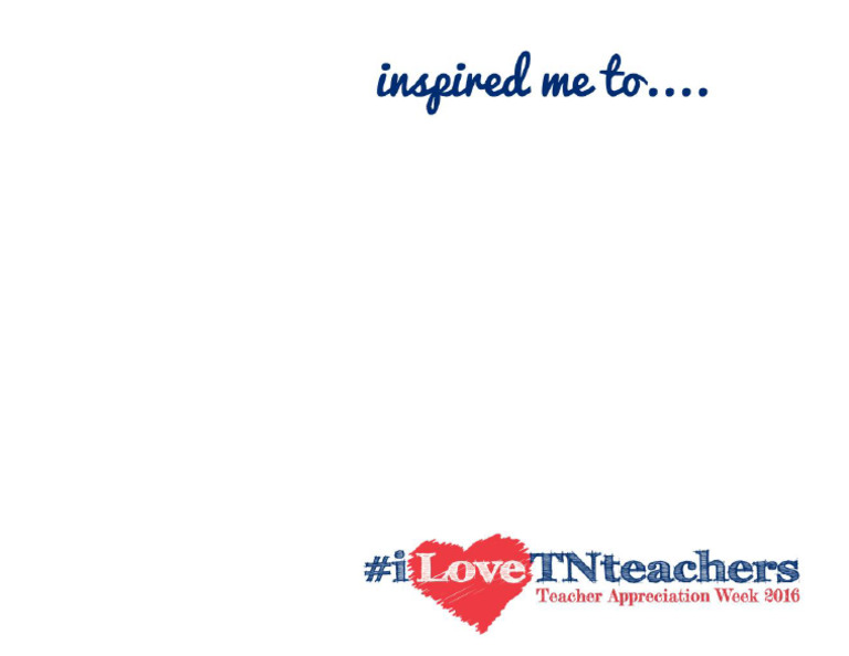 Blank Teacher Appreciation Week Poster | PDF