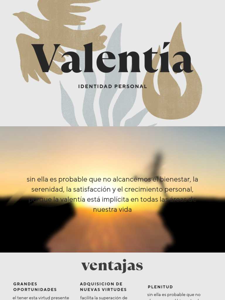 Importancia de la Valentía en el Crecimiento Personal | PDF