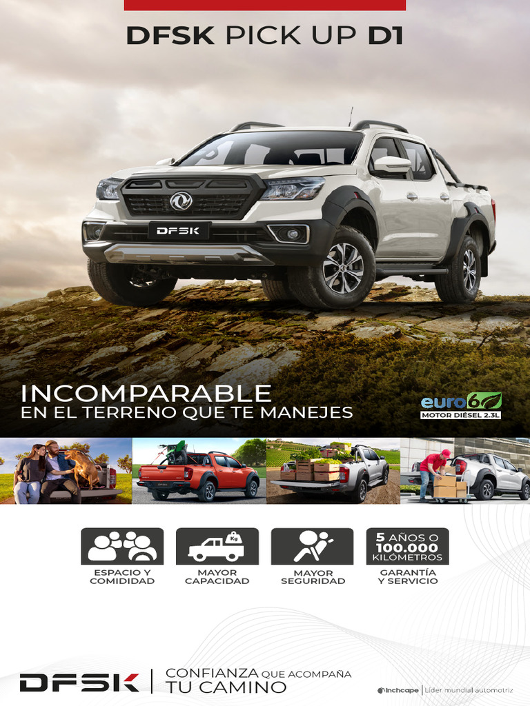 Ficha - Tecnica-D1-2024-2 - Camioneta Pick Up | PDF