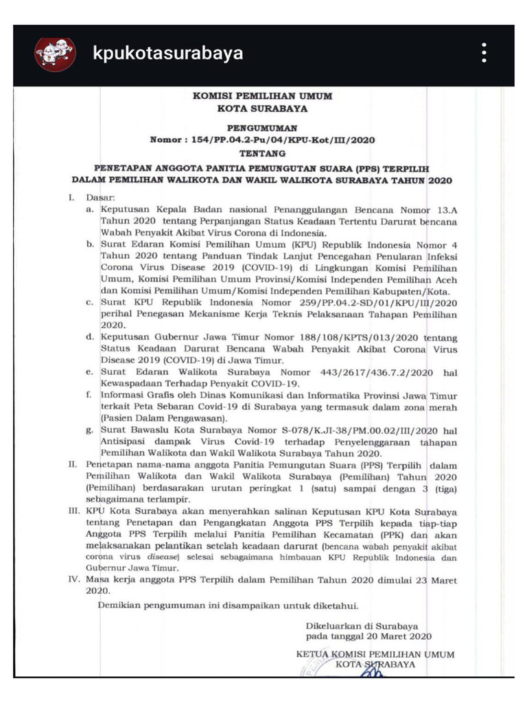 SK PPS Pilwali 2020 | PDF