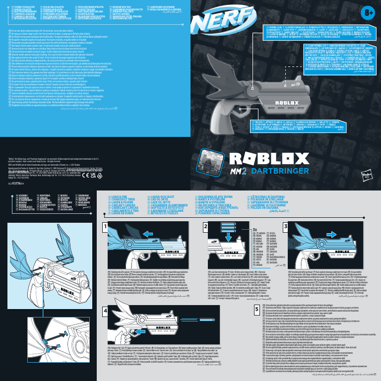 F3776 - Es MX - Nerf Roblox mm2 Dartbringer Dart Blaster Includes Code To Unlock Exclusive ...