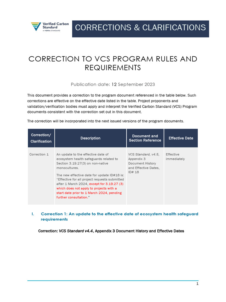 Sept 2023 Correction Clarification | PDF | Technology & Engineering