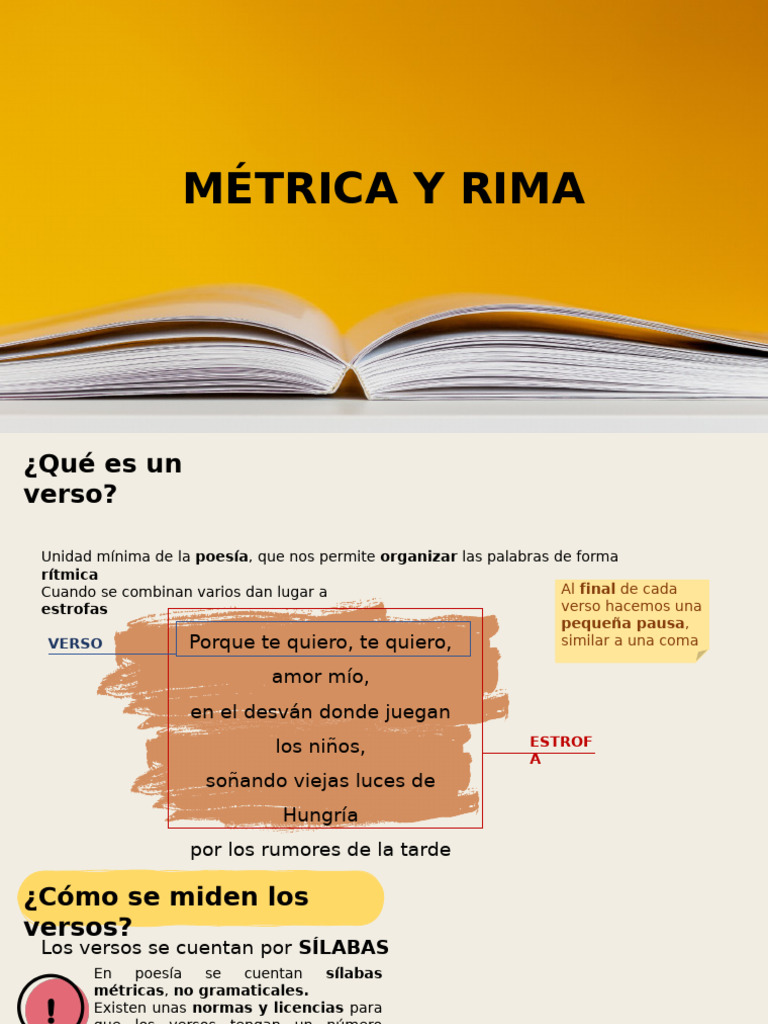 Métrica y Rima | PDF