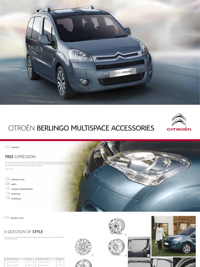 Berlingo Multispace Accessory Brochure | PDF