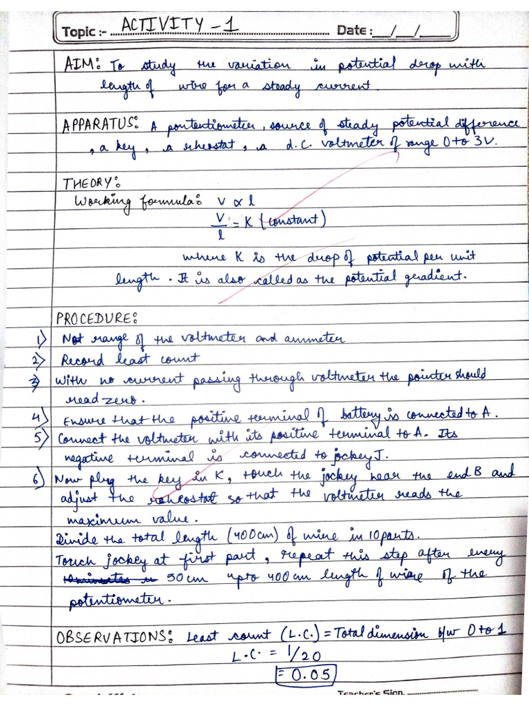 Physics Activities-1 | PDF