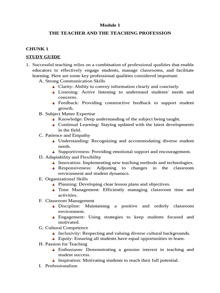 Module Review-Advanced Principles and Methods of Teaching | PDF