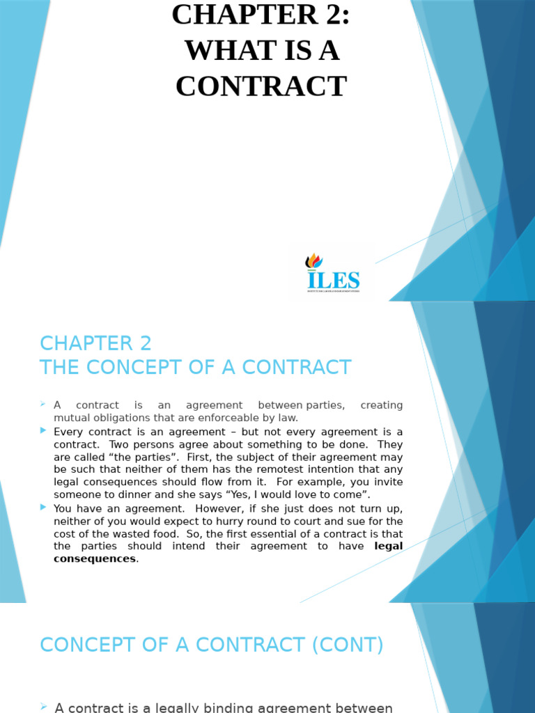What Is A Contract Chapter 2 | PDF