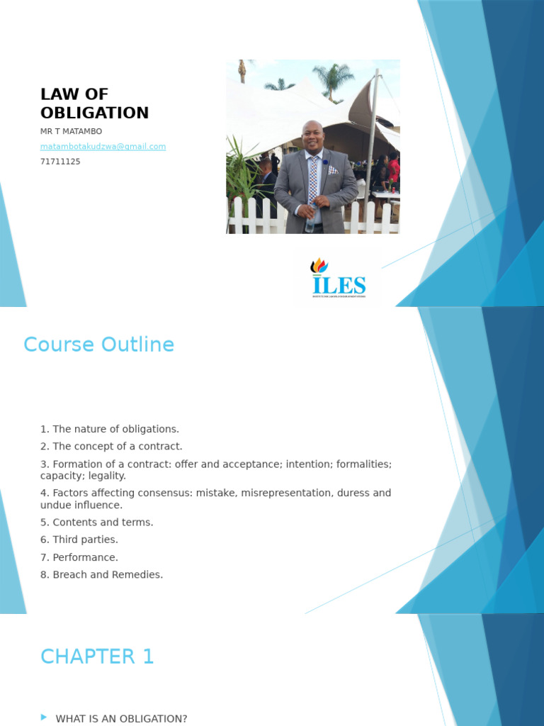 Obligation Chapter 1 | PDF