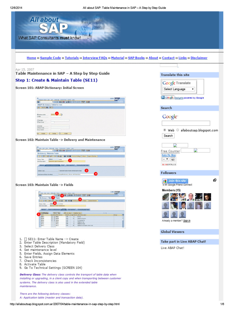 All about SAP_ Table Maintenance in SAP – A Step by Step Guide | PDF