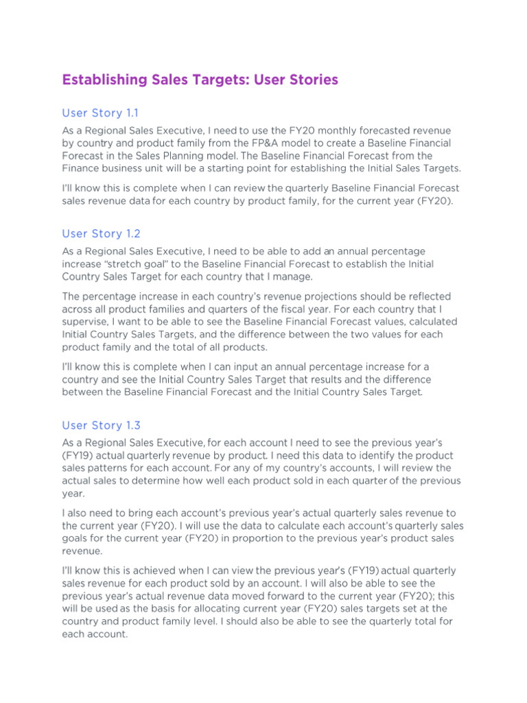 1 User+Stories | PDF