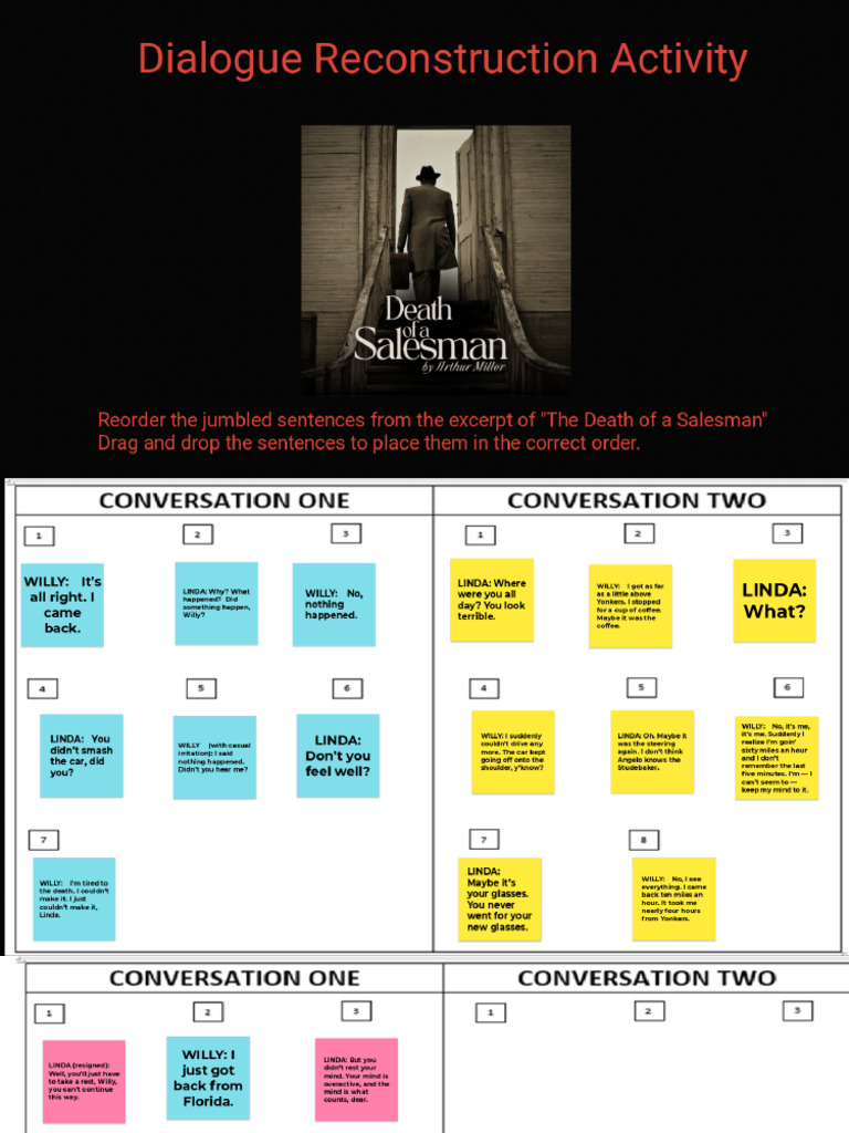 MB Dialogue Reconstruction Activity 1 | PDF