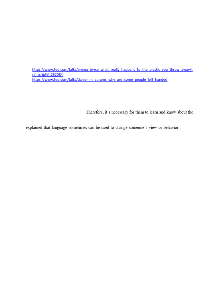 Analysis Two TedEd Videos in SFL | PDF