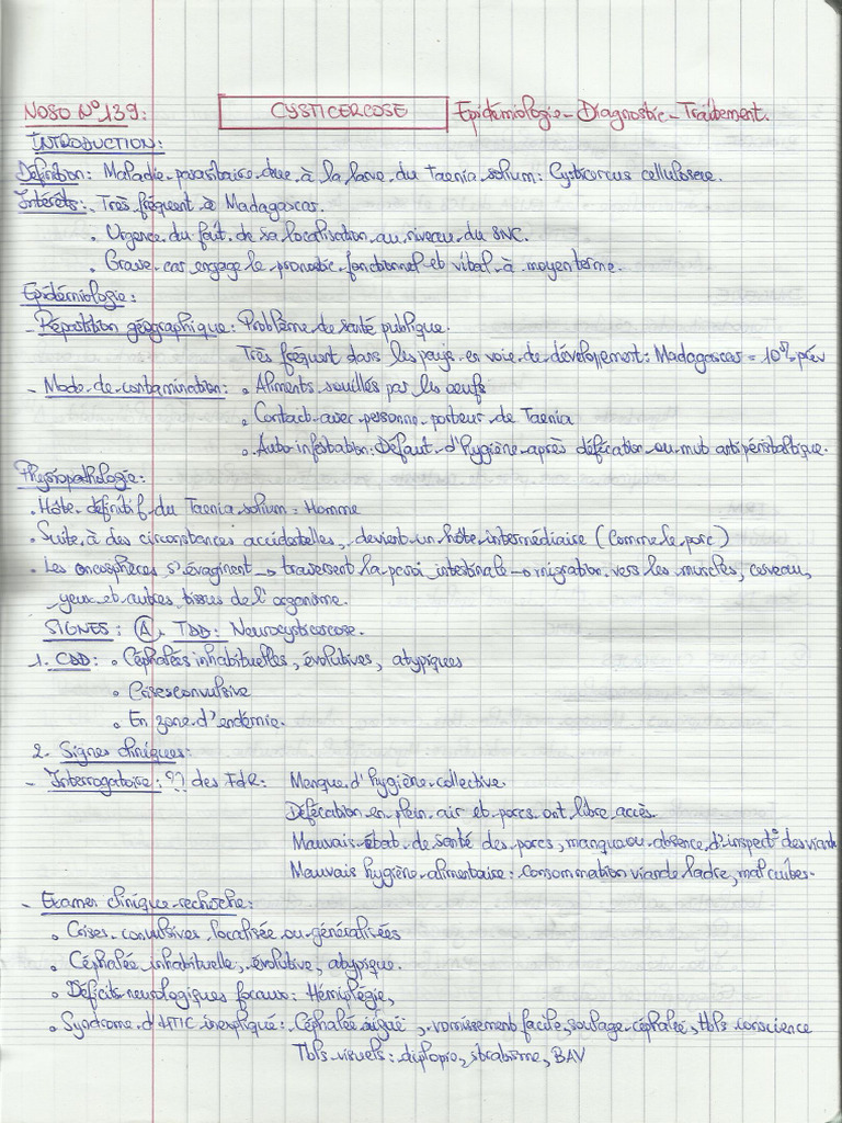 139 Cysticercose | PDF