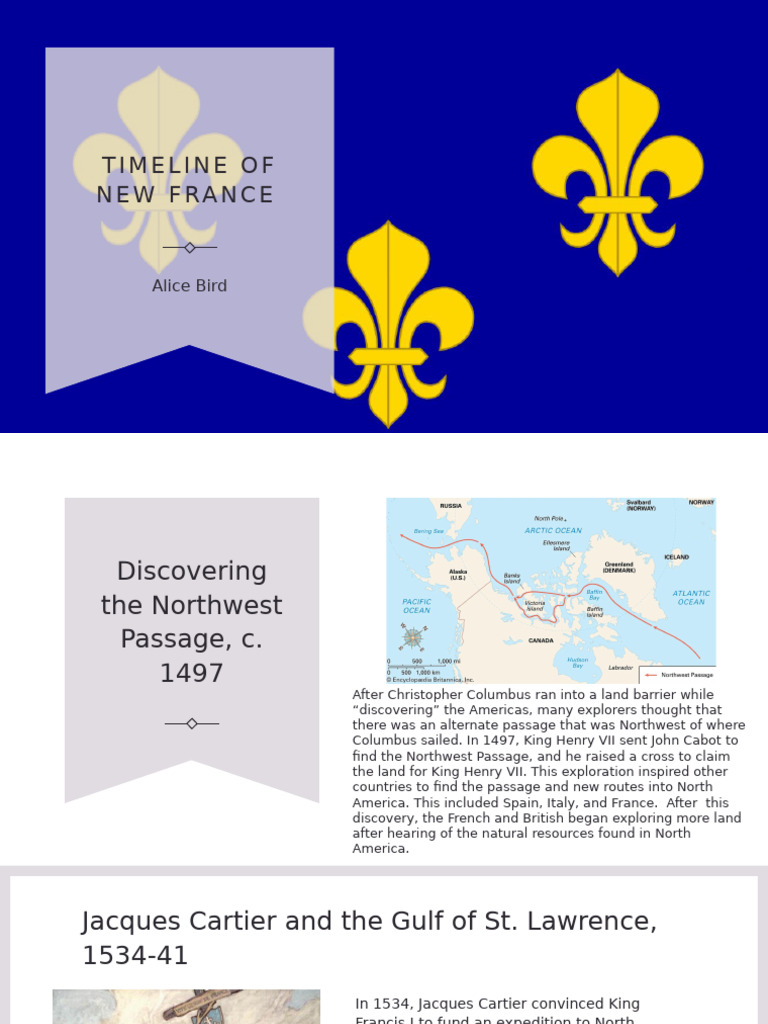 New France Timeline | PDF