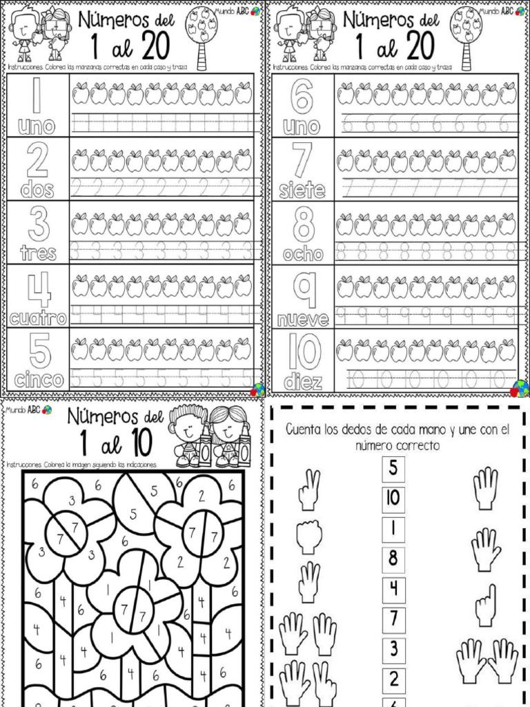 Actividades Numeros Del 1 Al 10 | PDF