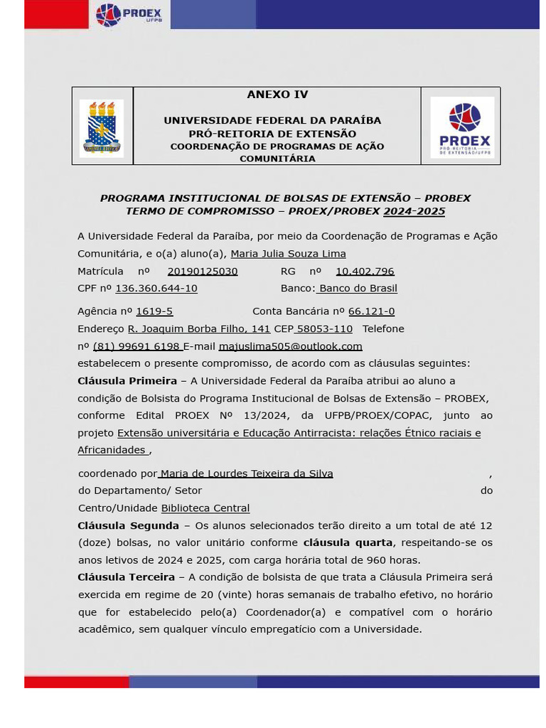 Edital Proex 13 2024 Probex 2024-2025 | PDF