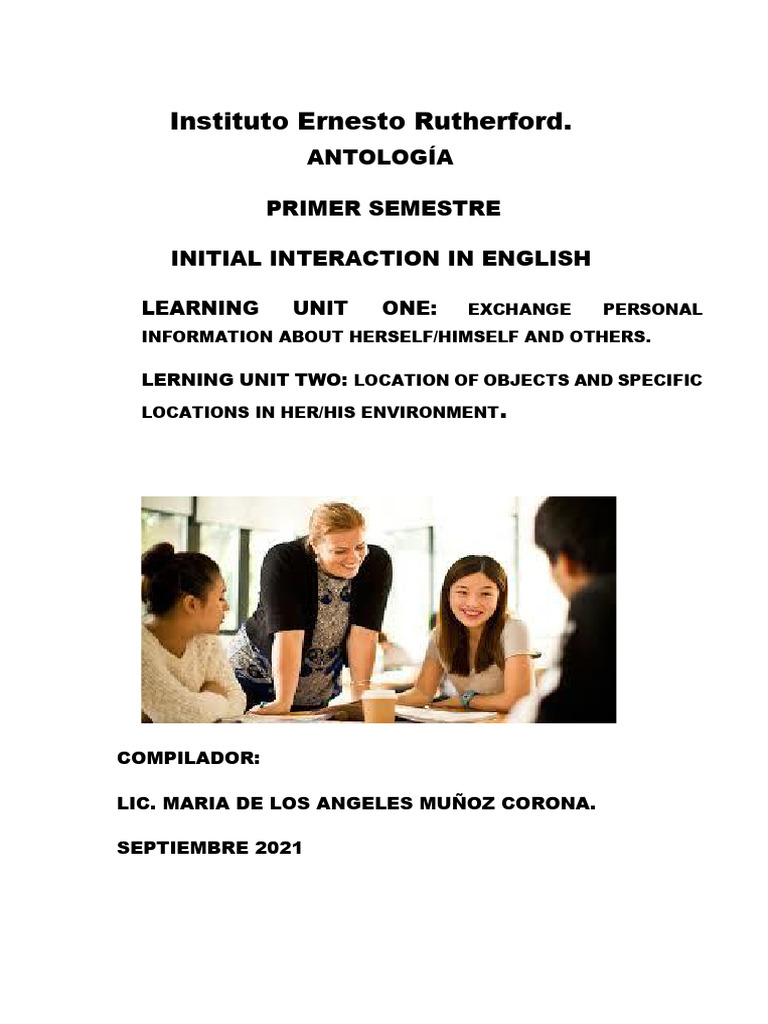 Antología Initial Interaction in Eng. | PDF