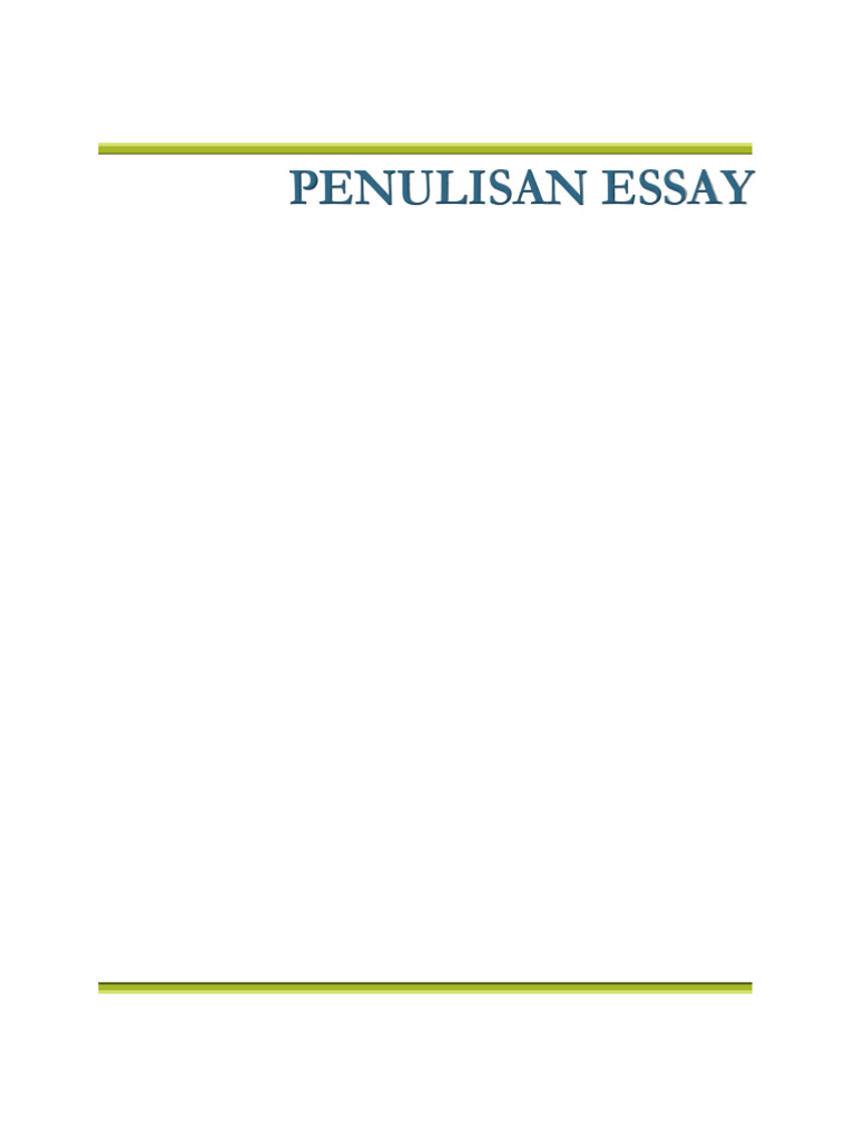 01 Penulisan Essay | PDF