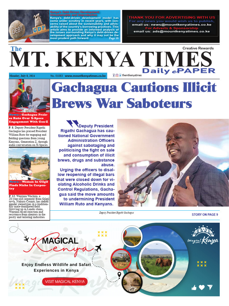 July 8, 2024 MT Kenya Times ePAPER | PDF