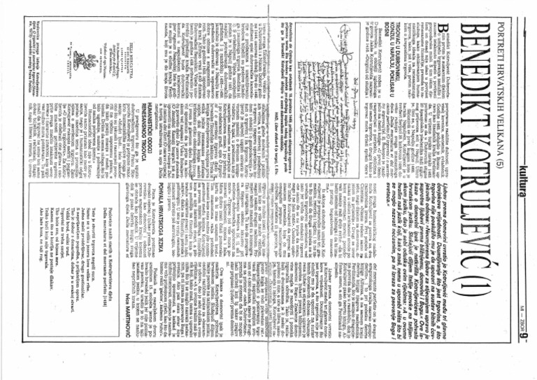 Benedikt Kotruljević - 1 | PDF