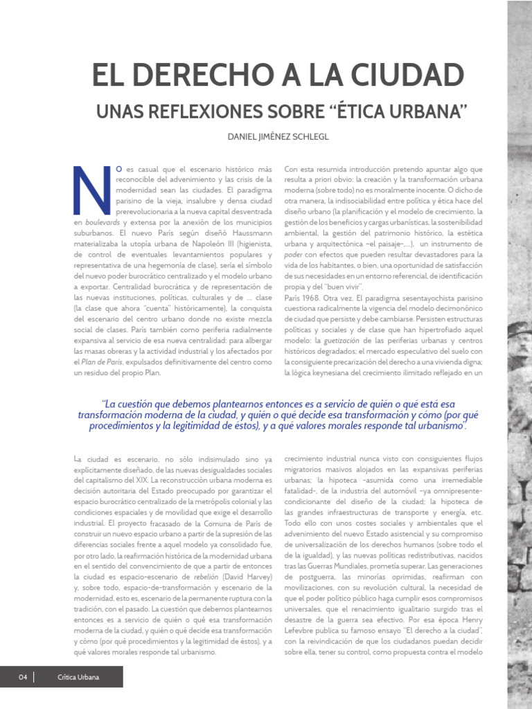 CU1-ETICA y CIUDAD - Daniel-Jiménez | PDF