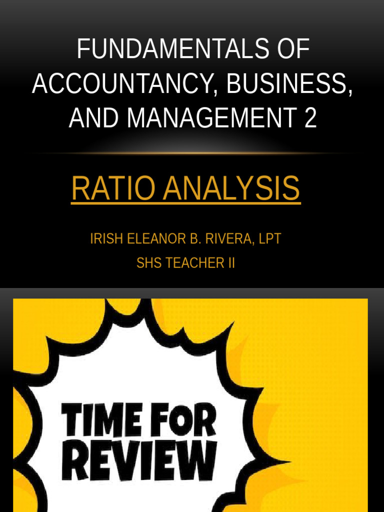 Fabm 2 Ratio Analysis | PDF