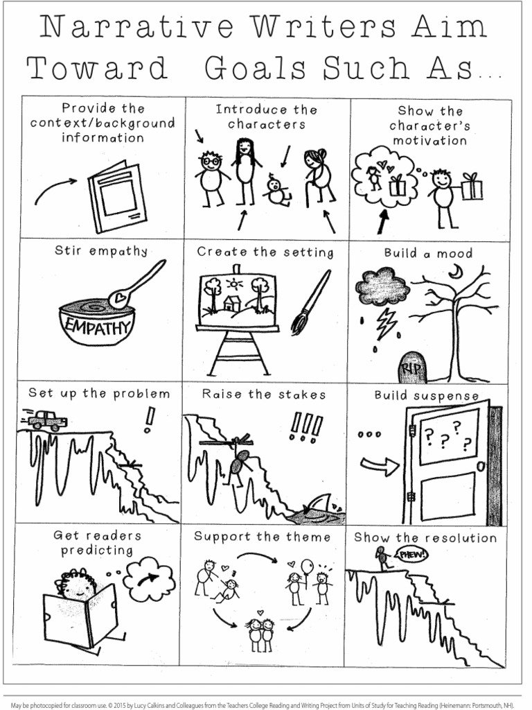 Narrative Writers Goals | PDF