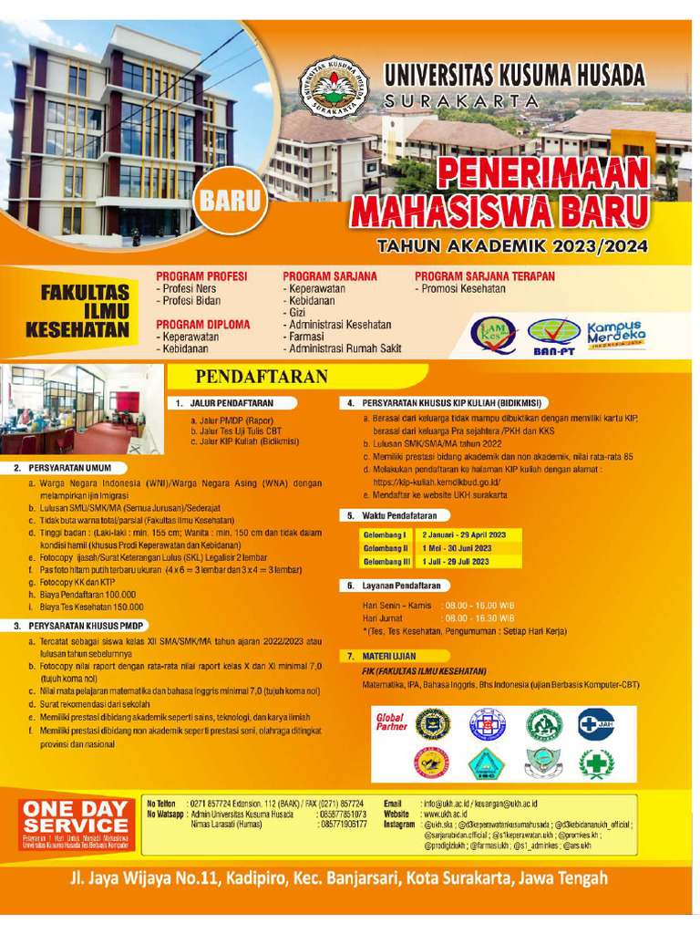 oa9PvhT9TKycxMYxGOsC - UKH Surakarta - Brosur PMB Regular TA 2023 - 2024 (Per 01 June 2023) | PDF