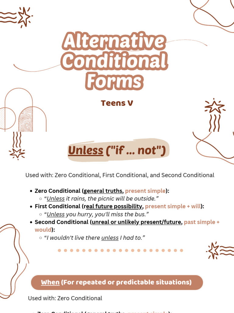 Alternative Conditional Forms | PDF