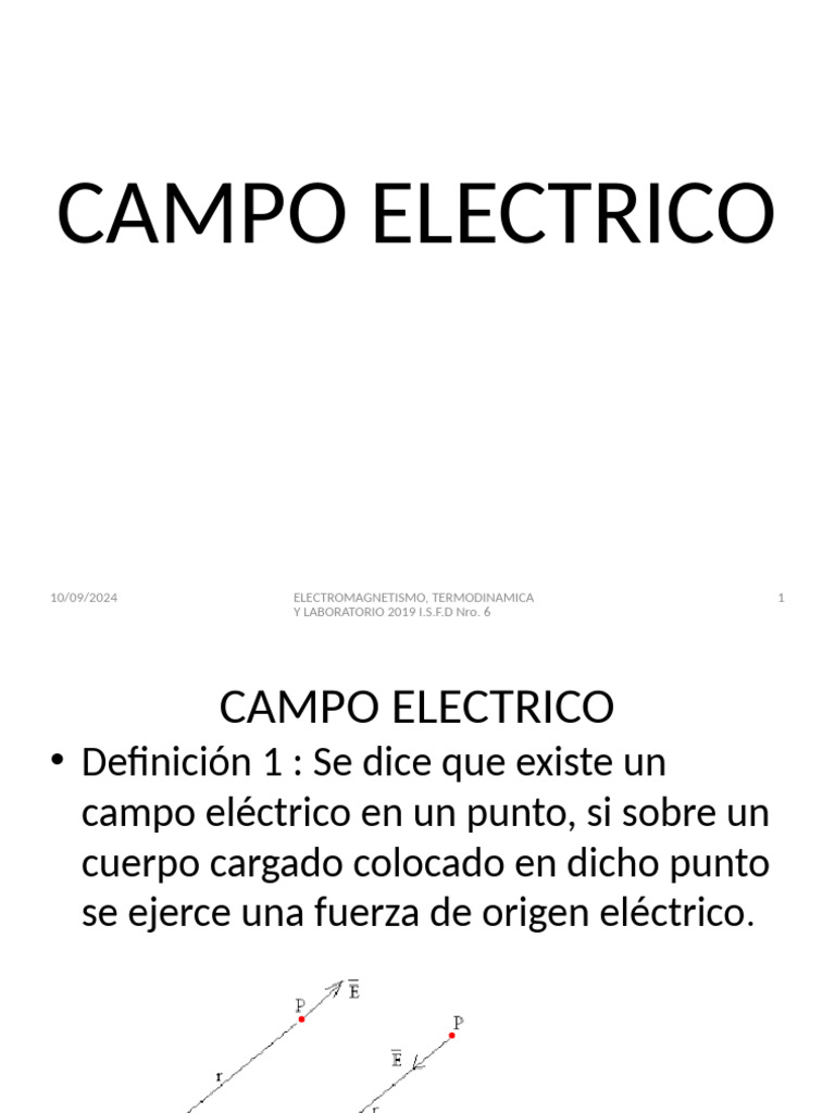 Electro 2 Campo Electrico | PDF