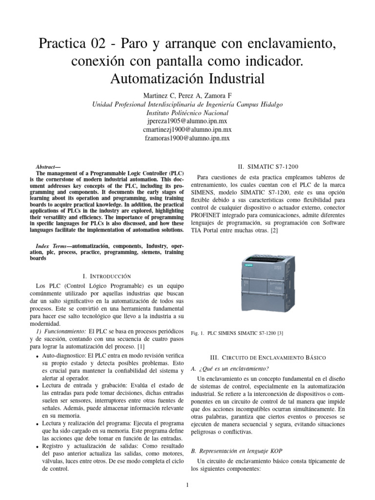 R02 AutomatizacionIndustrial | PDF