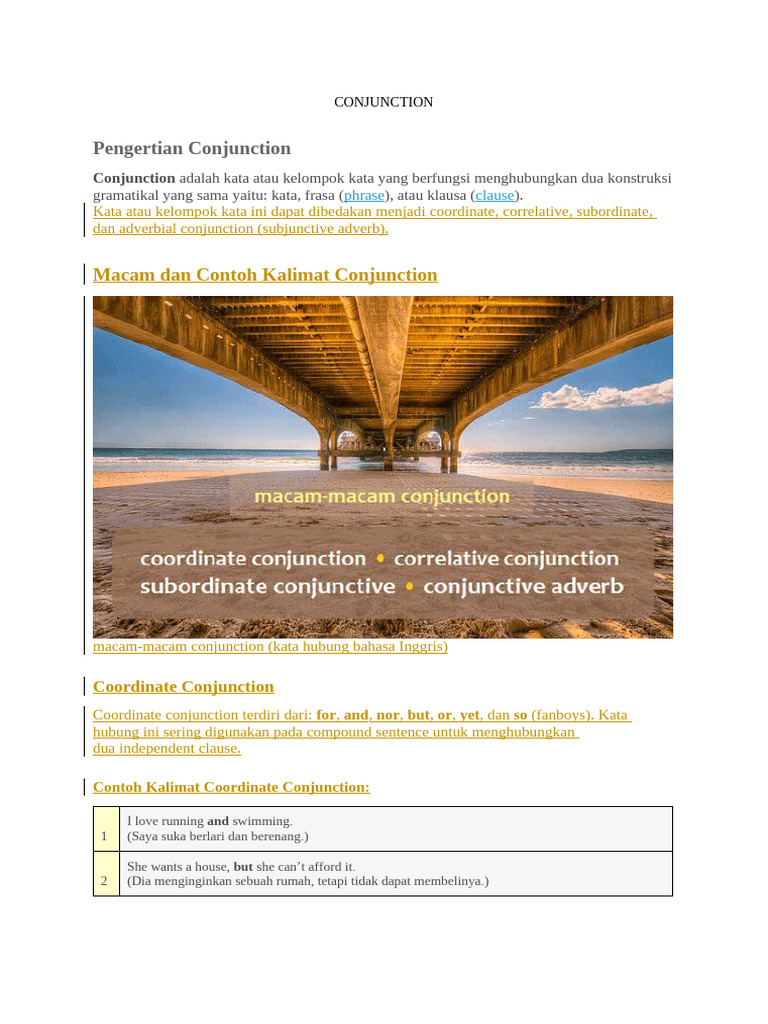 CONJUNCTION | PDF