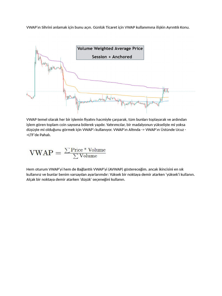 VWAP Kullanımın | PDF