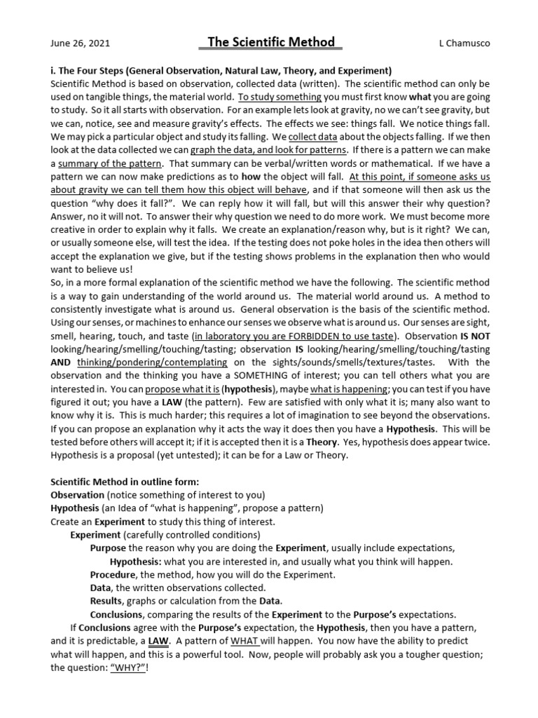 Scientific Method | PDF