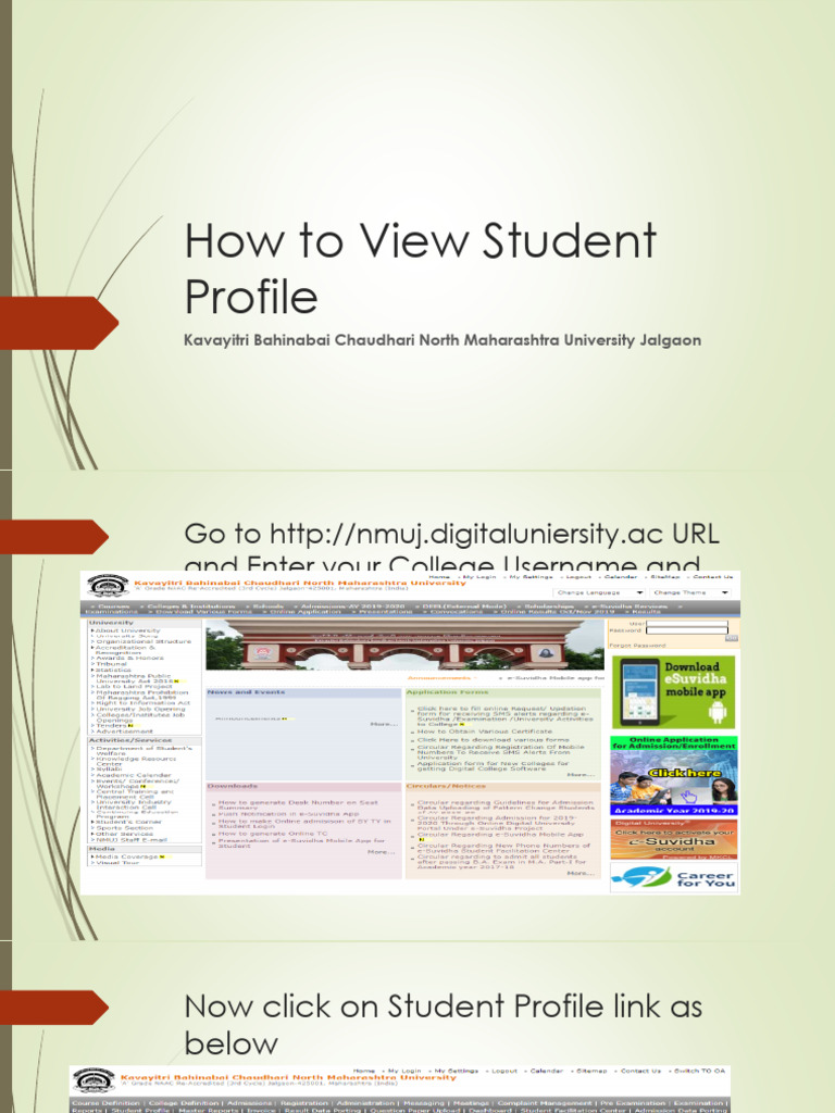 View Student Profile | PDF