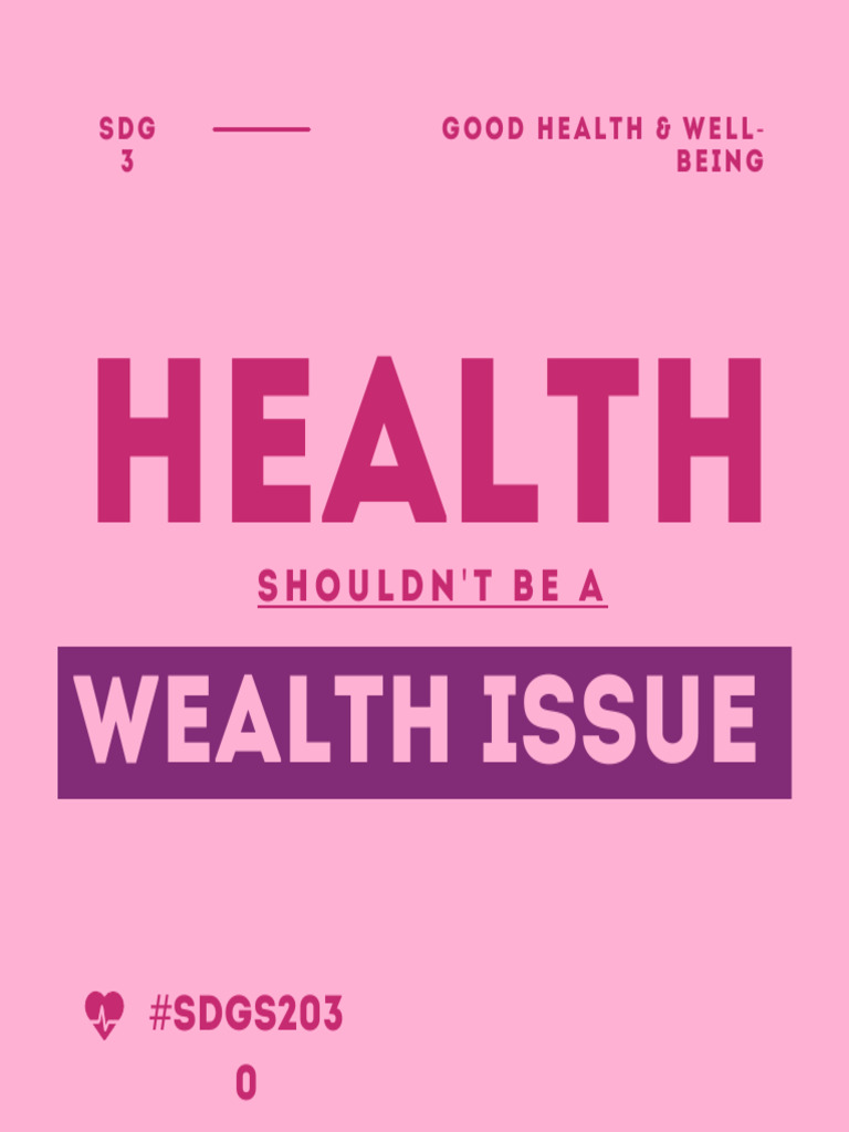 Health and Well-Being Individuals SDG Instagram Post in Pink and Purple ...